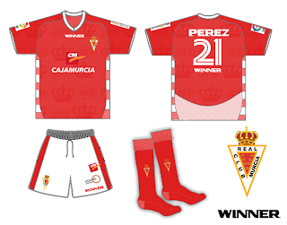 Camisas de Futebol: Winner | Real Murcia (Espanha)