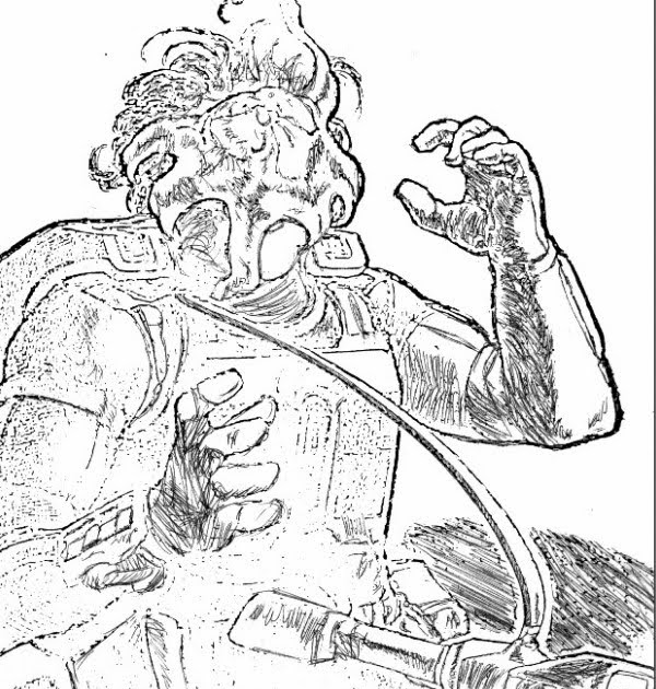 Chestburster Alien Line Art