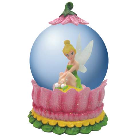 Disney Snowglobes Collectors Guide: Tinker Bell flower petals snowglobe