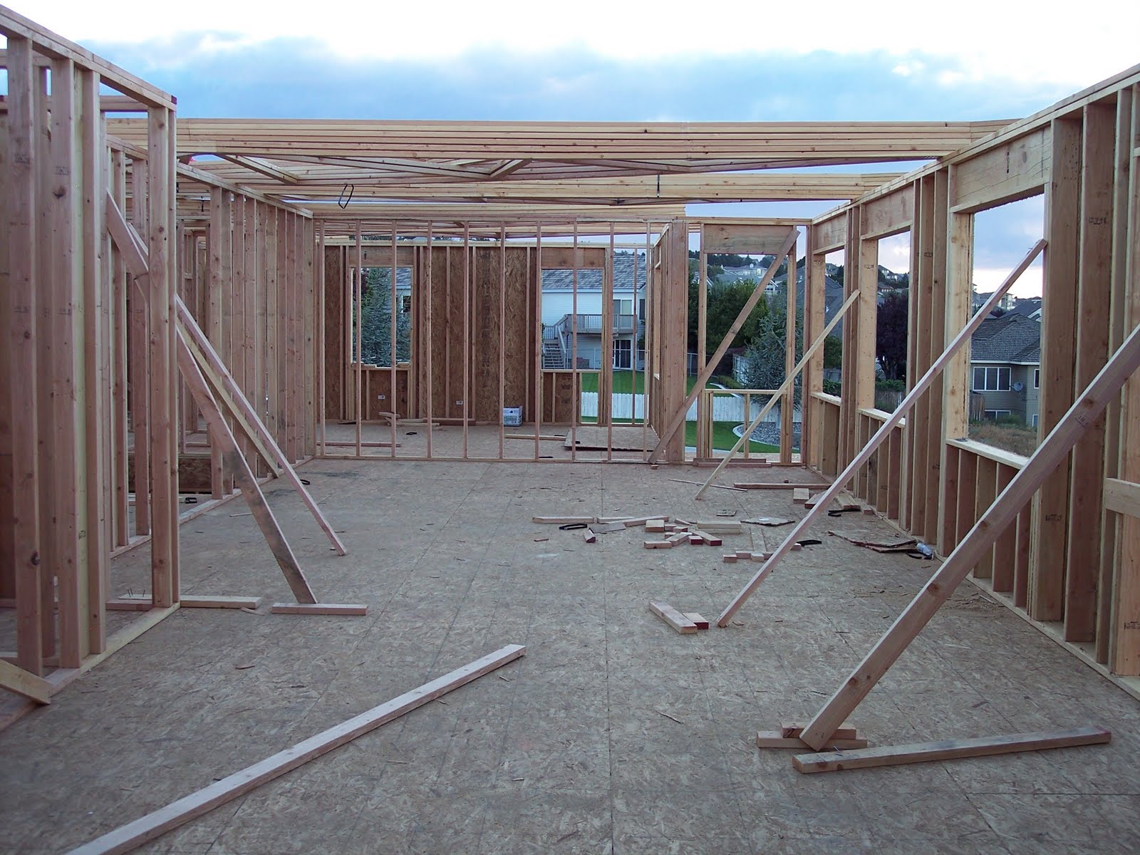 Building a Home: Framing the main floor -- continued