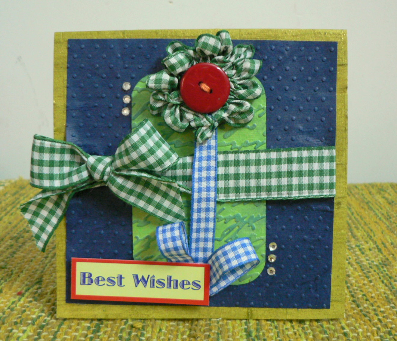 Juhi's Handmade Cards: Gathered Ribbon Flower Turtorial