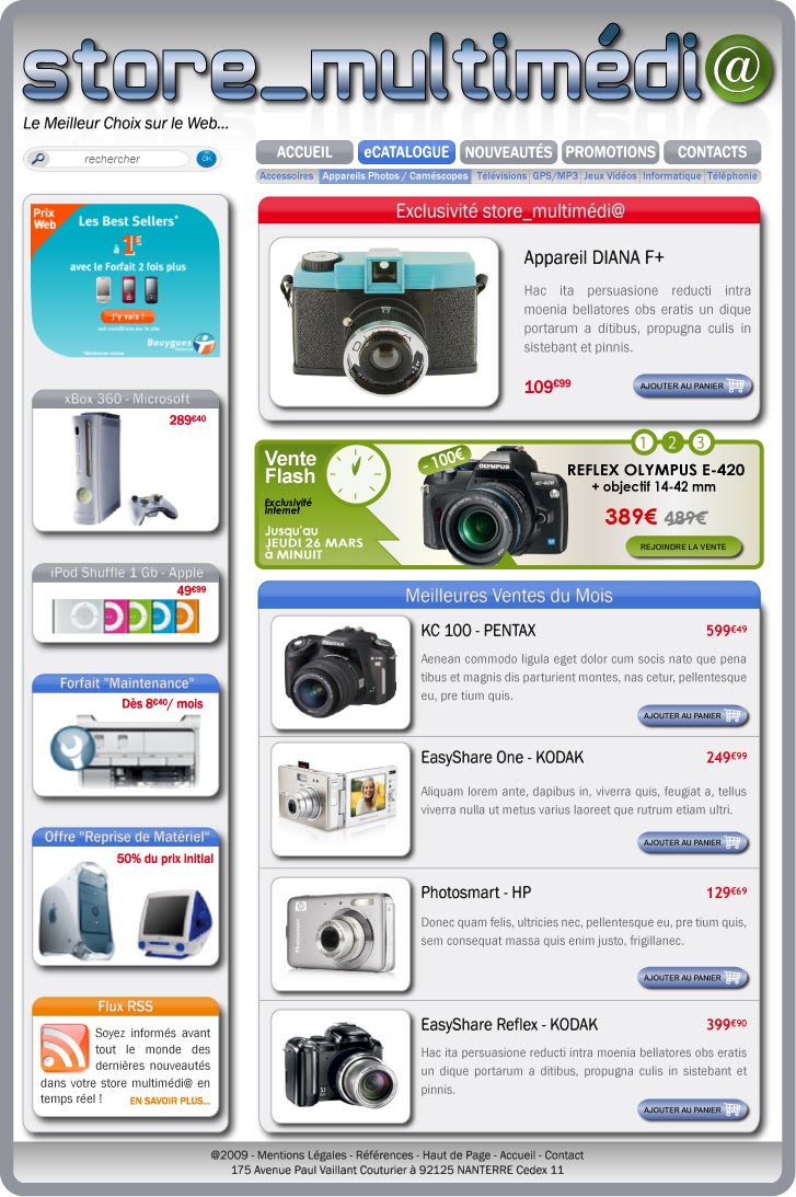 Kols is Chik Design: Création de Template pour un Mini-Site "Commercial ...