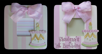 Georgie Girl Design: First Birthday Picture Frames