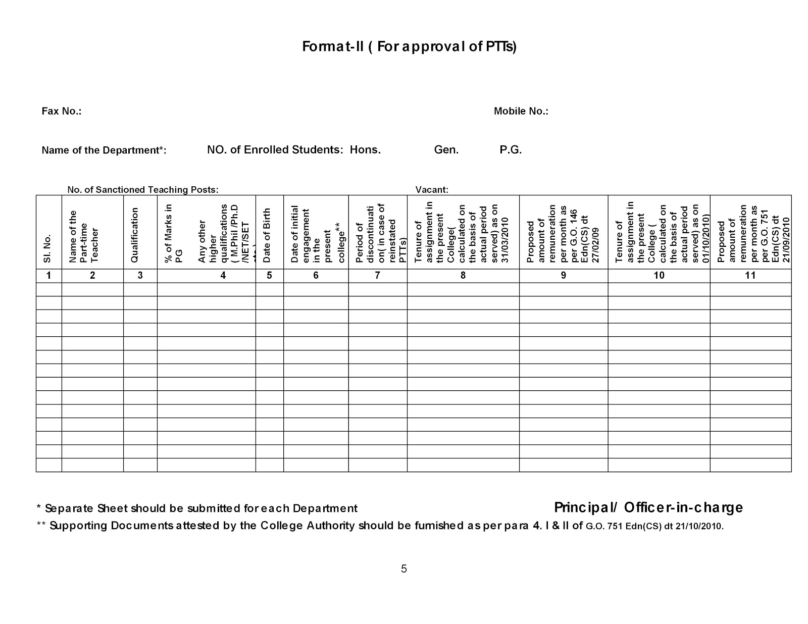 Part-Time Teachers Association of College & University, West Bengal ...