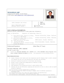 Muhammad Asif Profile: MUHAMMAD ASIF UPDATED CV