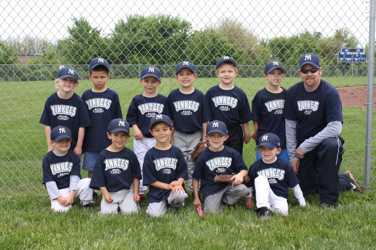 The Davis Family: Yankees First T-Ball Game