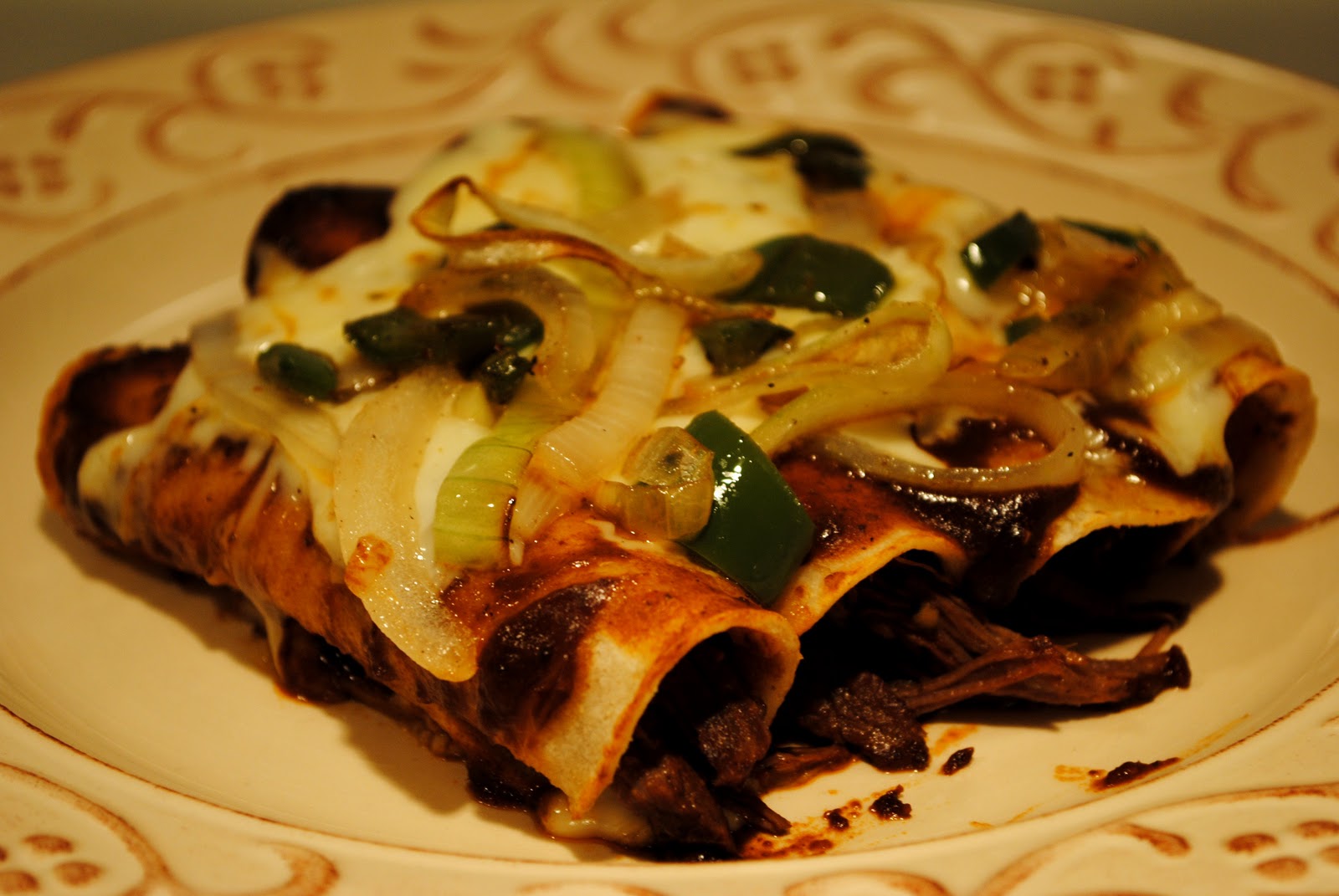Texas food done my way: Braised Beef Blade Mini-Enchiladas (Enchiladitas)