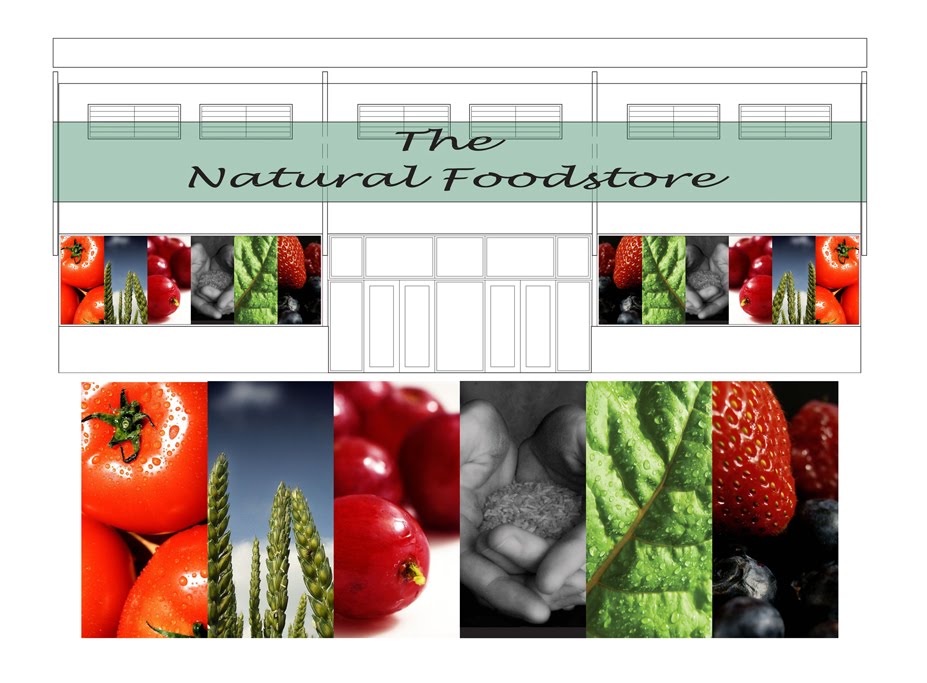 The Natural Food Store- Design Project: Window sticker