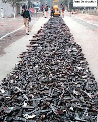 Weird and Funny Stuff around the World: Weapon destruction
