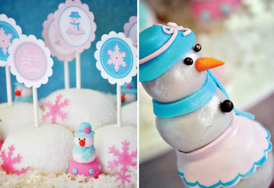 :: oh Smile by eva ::: a glam snow girls dessert party