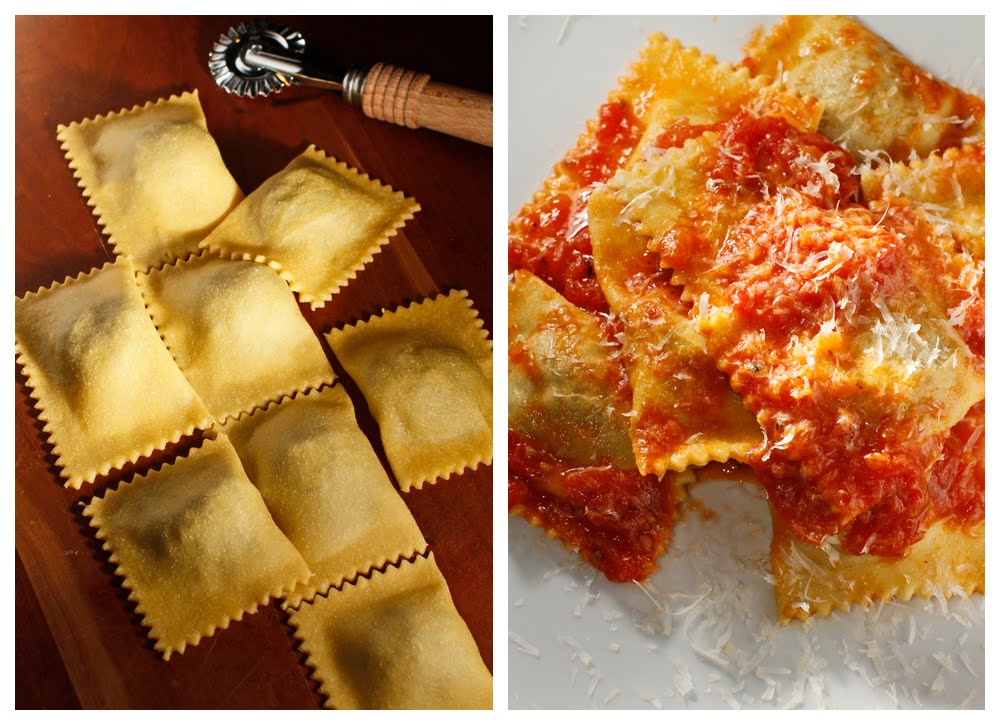 The Chubby Vegetarian: Olive + Mushroom Ravioli