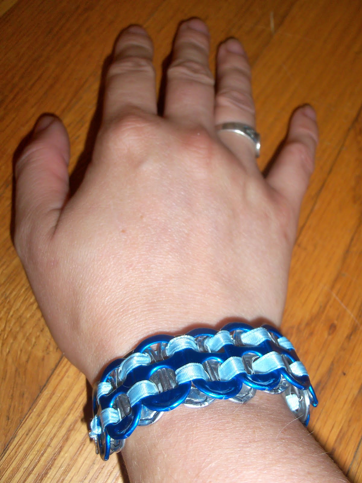 Textiles4you: Soda Tab Bracelet Class