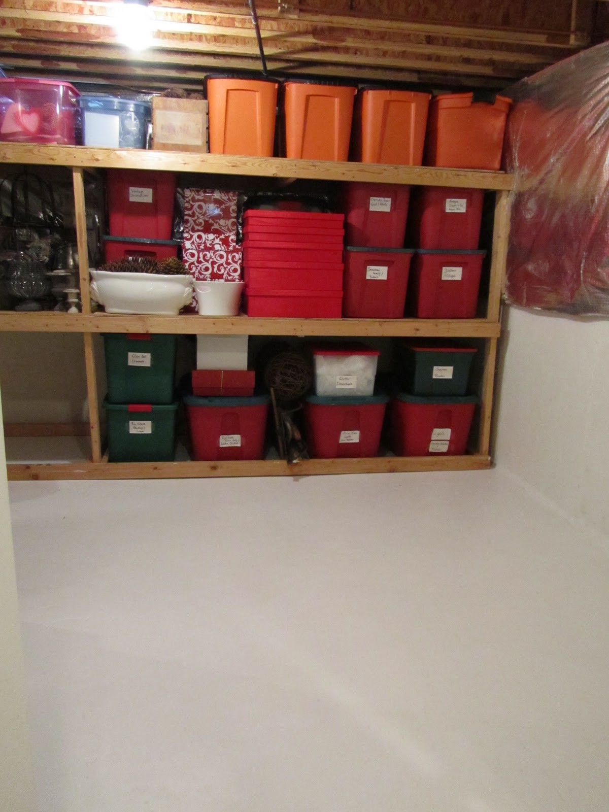 Acanthus and Acorn: Basement Storage Room Makeover