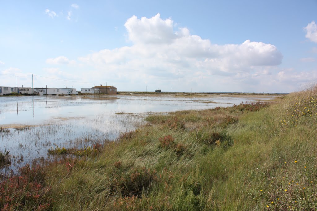 Lee-Over-Sands, St Osyth, Essex: Very High Tide across Beach Road & Ray ...
