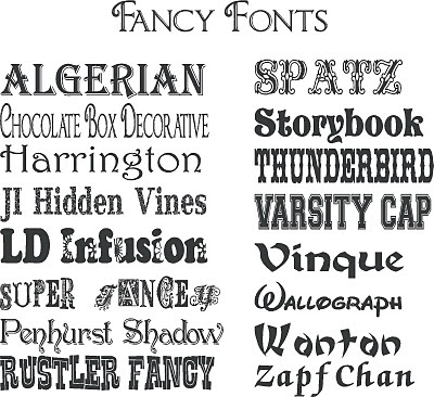 Simply Beautiful: Fancy Fonts