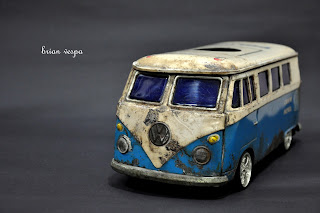 DIECAST JAPAN!: Volkswagen Camper Van Crisis! Vintage tin toy Made in Japan
