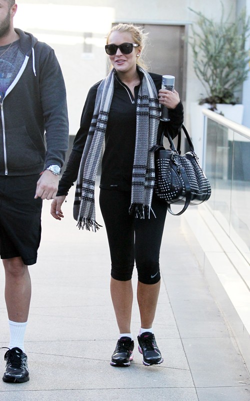 Wallpaper World: Lindsay Lohan out for a workout session