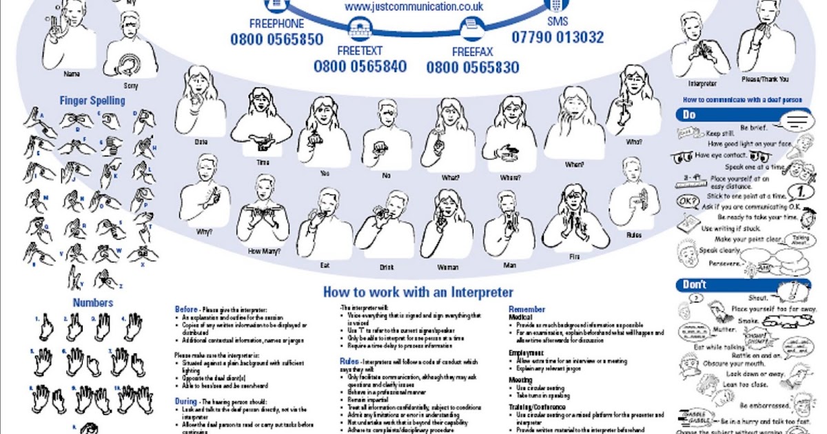 Just Communication Ltd: BSL Poster