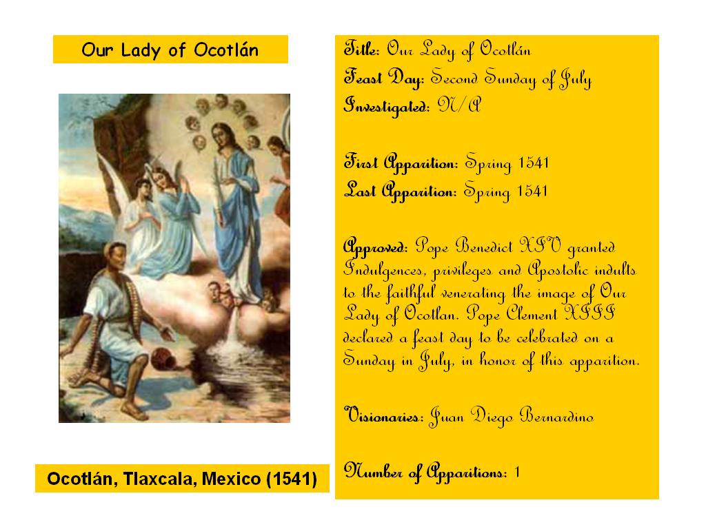 MARIAN APPARITIONS: MARIAN APPARITIONS