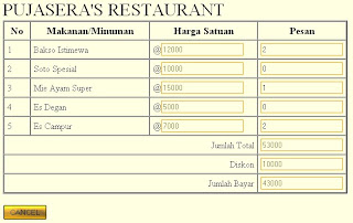 Blog_nya Dania: FORM PEMESANAN MAKANAN DAN MINUMAN