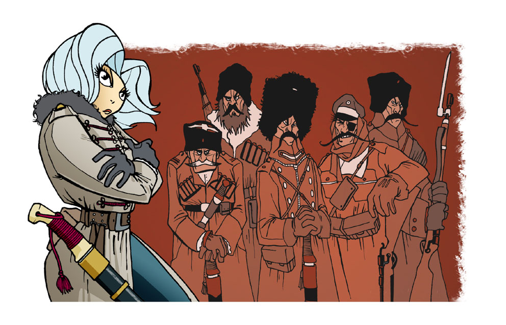 en la selva: los Cosacos