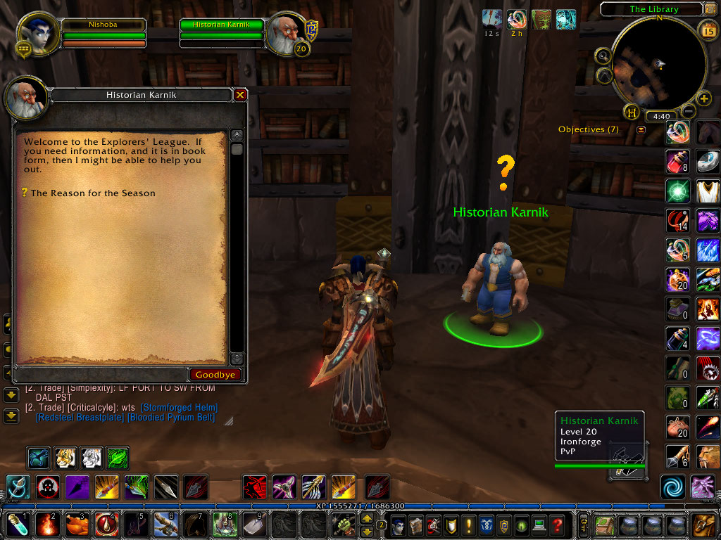 Shadows Wow Guide: Feast of Winter Veil Quest Stormwind to Ironforge