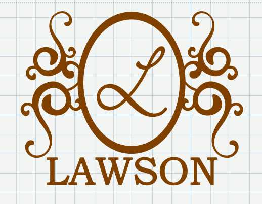 Michelle's Adventures with Digital Creations: Swirl Monogram Frame