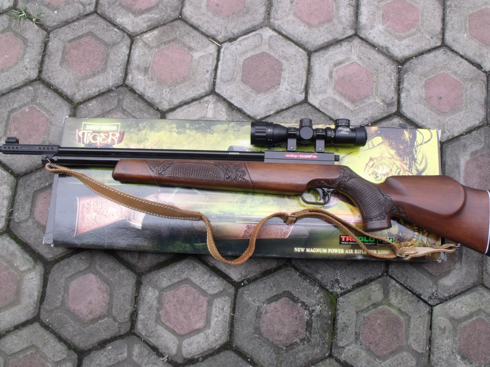 SENAPAN ANGIN SEKEN - BARU: Sharp Tiger Long Barrel