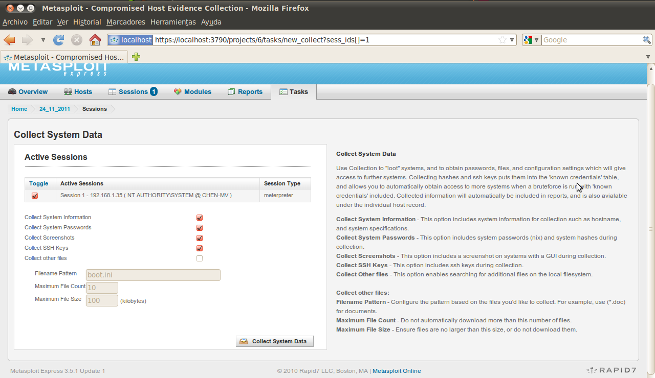 Presentando Metasploit Express ~ Security By Default