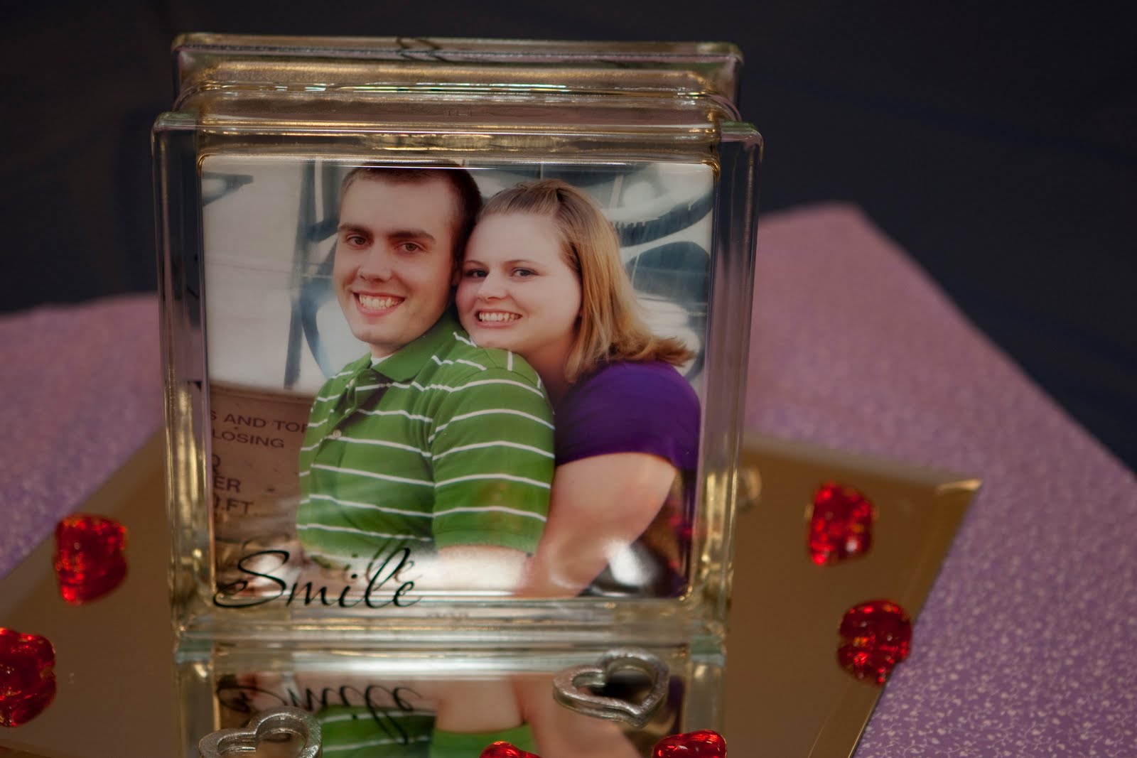 Words and Wisdom Custom Vinyl Lettering: Glass Blocks/Wedding Center ...