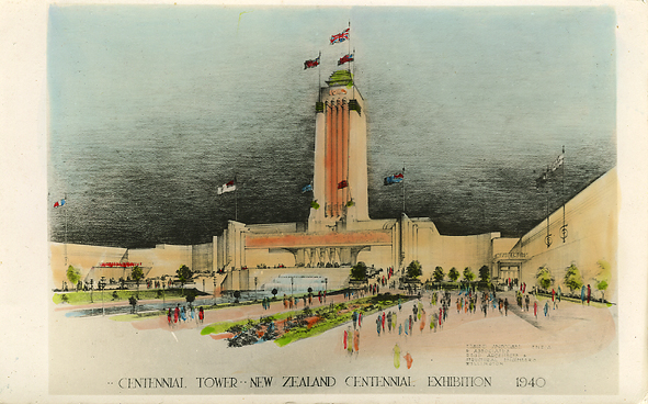 1840-1940 New Zealand Centennial Postcards.