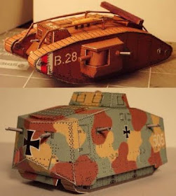 German Ww1 Tank Paper Models