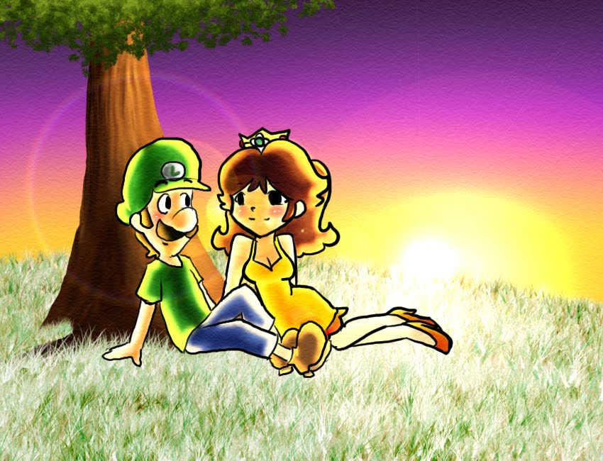 Collab: Luaisy by BabyAbbieStar | Luigi and daisy, Super mario art ...