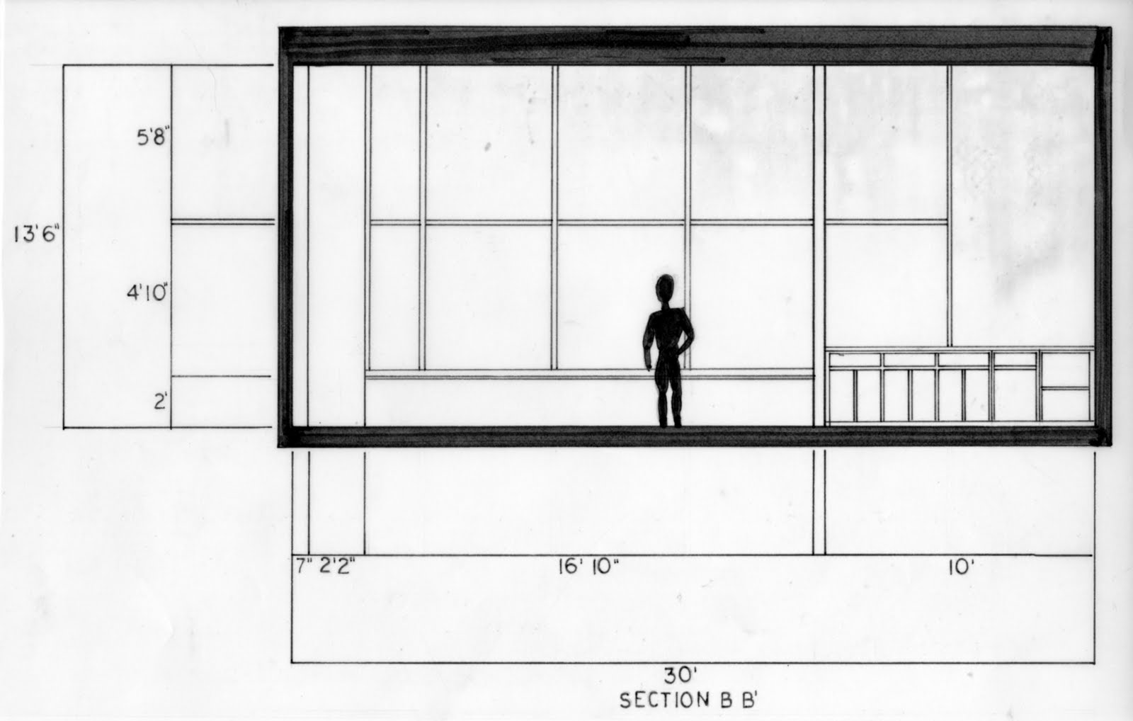 cmb: Studio Space: Final Floor Plan and Section Elevation Plans