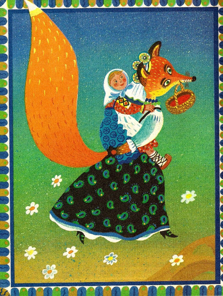 Library things: Fox in Russian book illustrations