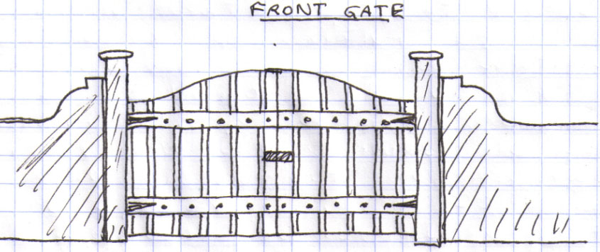 S-G Chuburna House Ideas CASA PALAPA: July 2010 Front Gate, Grill ...