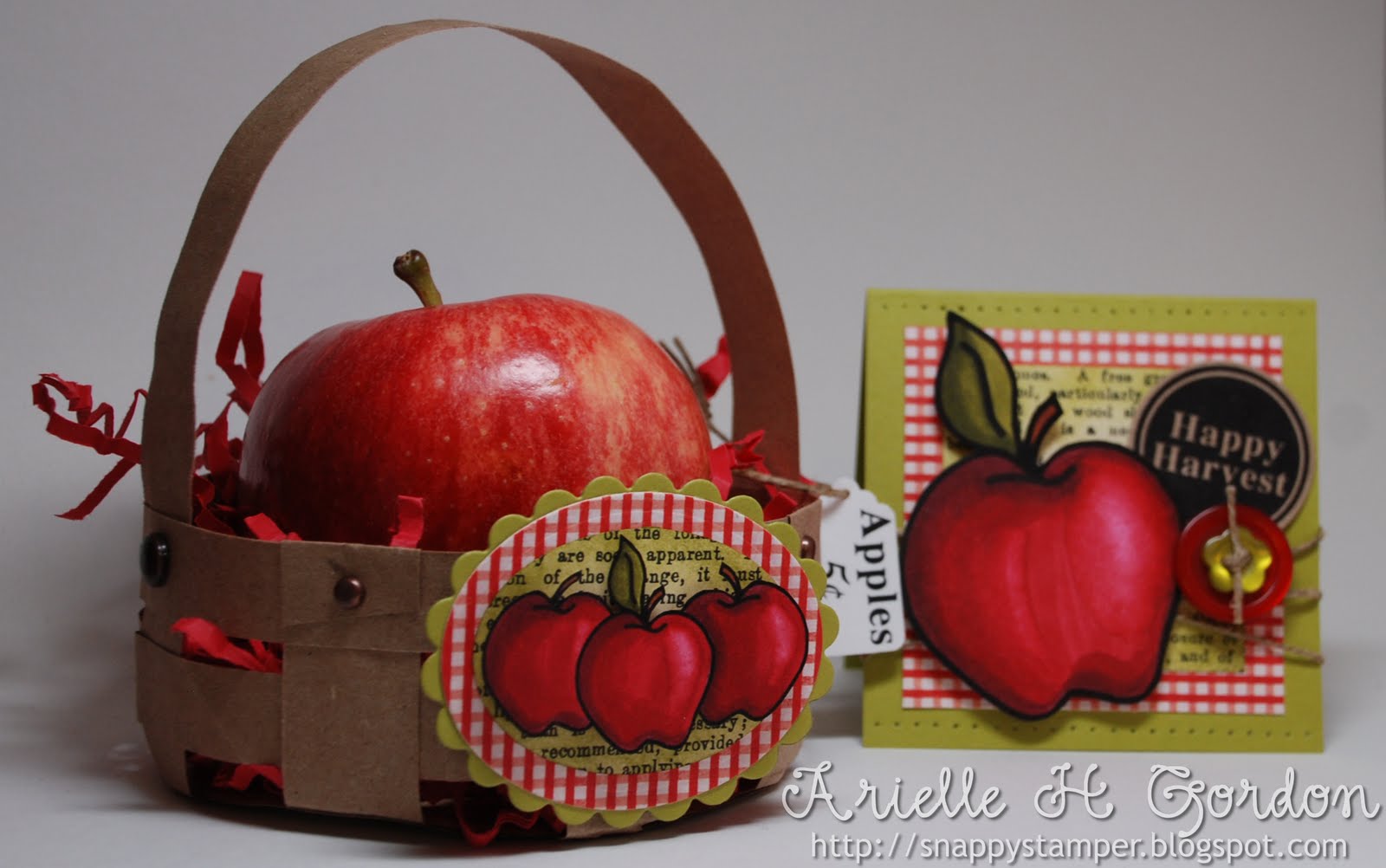 The Pink Elephant: MINI BROWN BAG APPLE BASKET Tutorial
