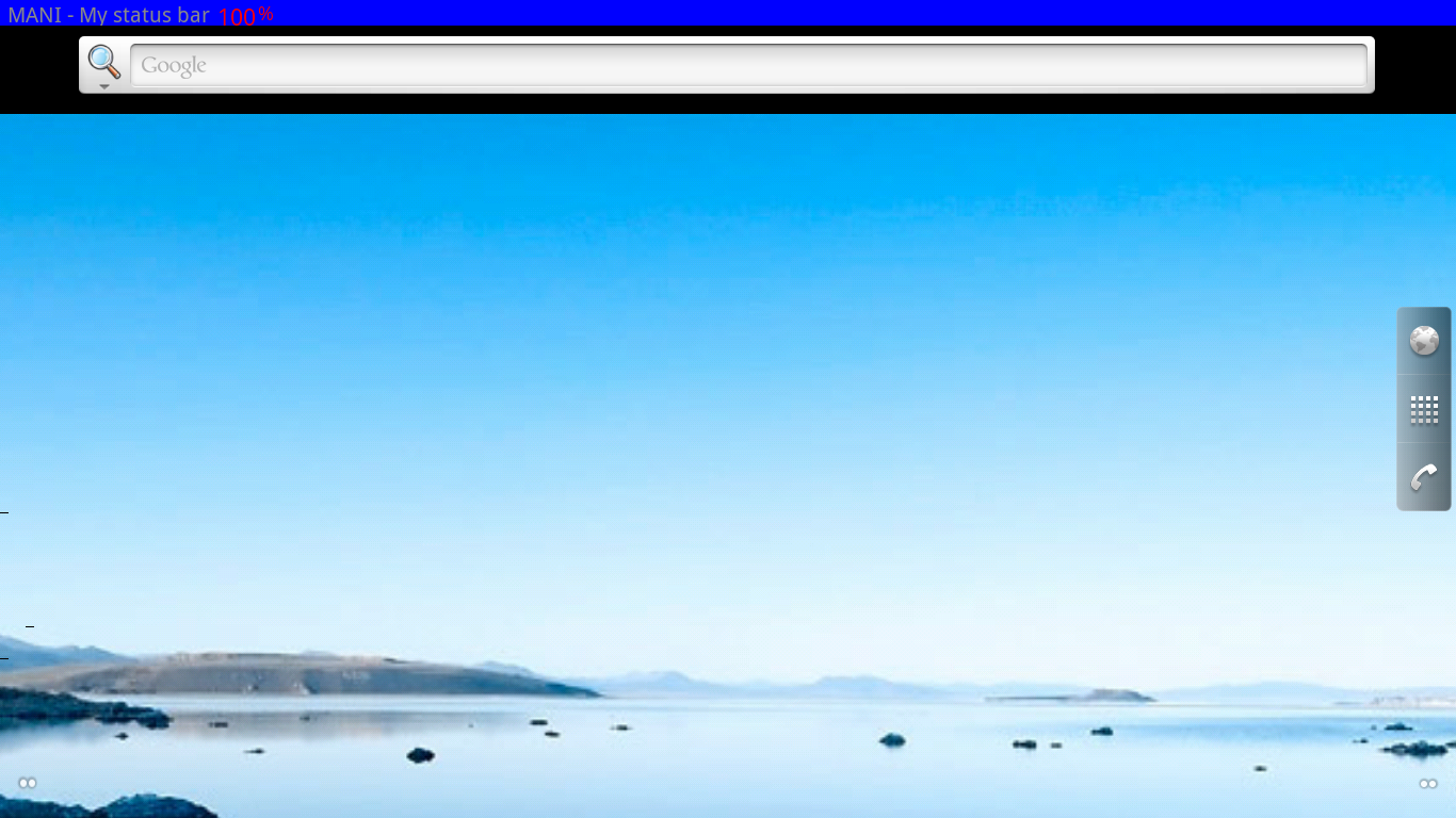 My tutorials: How to implement your own status bar view...!!