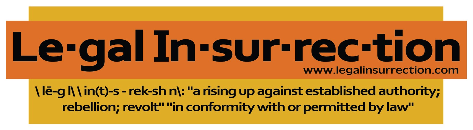 Come And Get Your Legal Insurrection Bumper Sticker