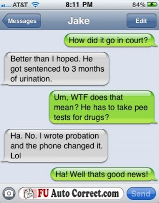 Crazy, Lazy, Silly and Strange: FU autocorrect...