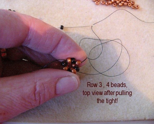 Beadweaver: Tutorial for Even Count Peyote Rope.