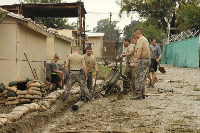 Seven Seas News: Building a drainage system