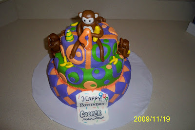 "Grace of Cakes": Monkey Joe's Birthday cake