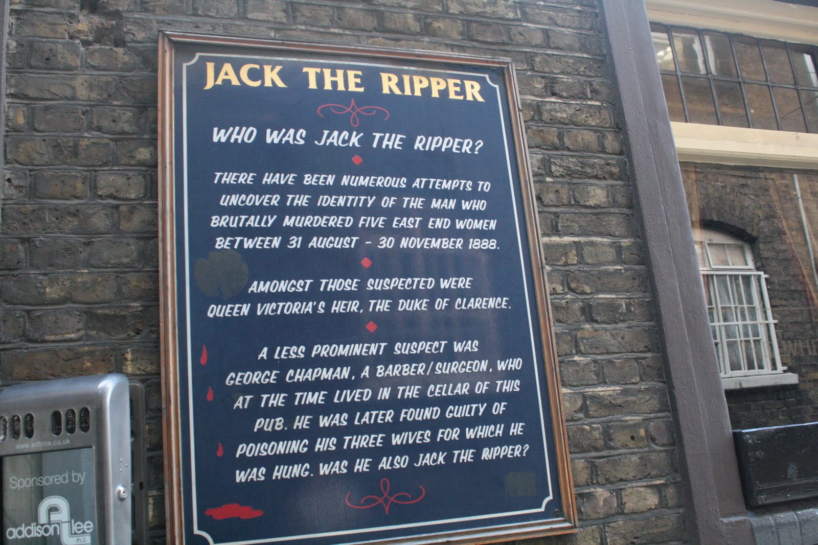Outlander in my World: Siguiendo los pasos de Jack the Ripper
