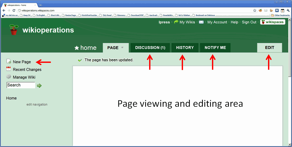 cis275 Topics: Creating a wiki using Wikispaces