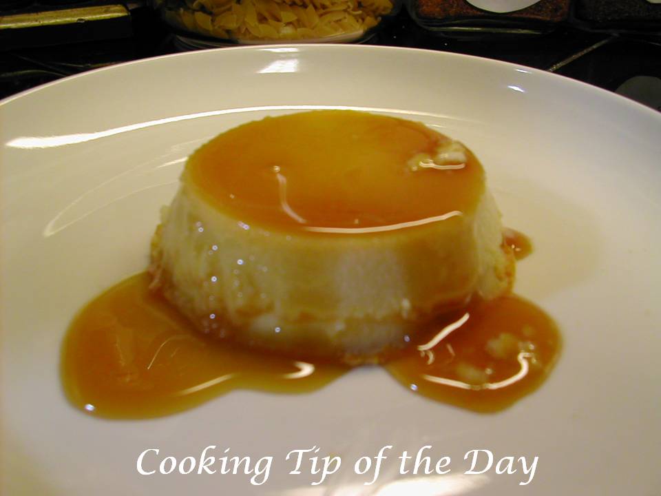 Cooking Tip of the Day: Recipe: Mini Cream Cheese Flans