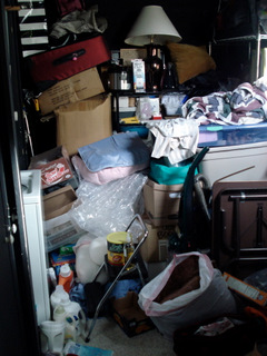 Disorganized Storage Closet