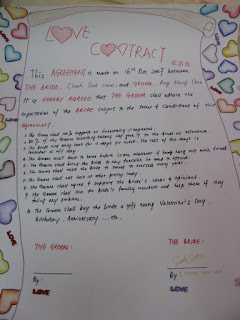 Our Wedding: Love Contract