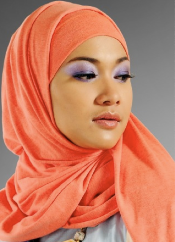 Orange Color Indonesian NurZahra Hijab | Hijab Styles, Hijab Pictures ...