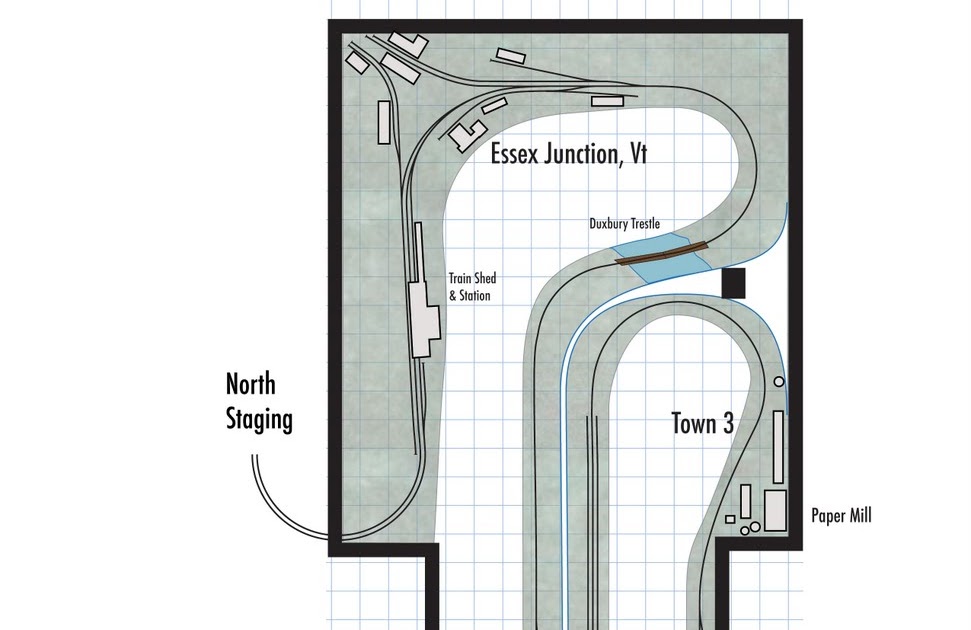 Central Vermont Railway: Track plan